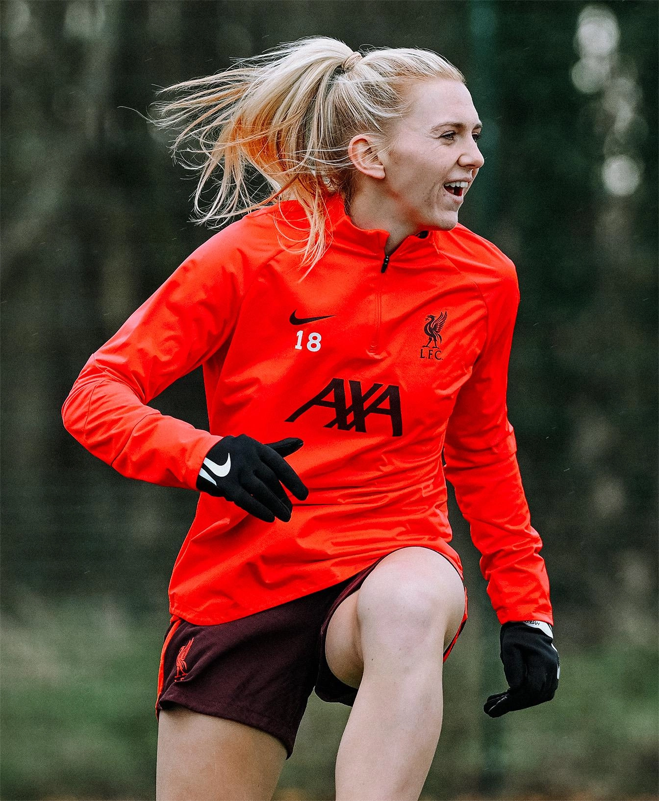 Photos: Sofie Lundgaard trains with LFC Women ahead of United trip - Liverpool FC